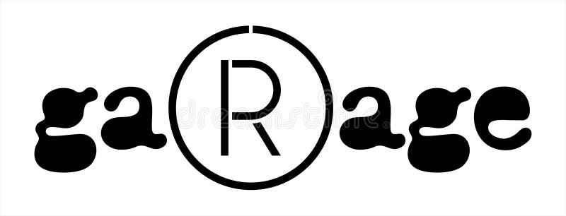 Garage, Original Brand Proposal. Trade Mark Stock Vector - Illustration ...