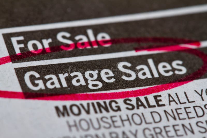 Garage sale stock image. Image of weekend, garage, advertising - 22462365