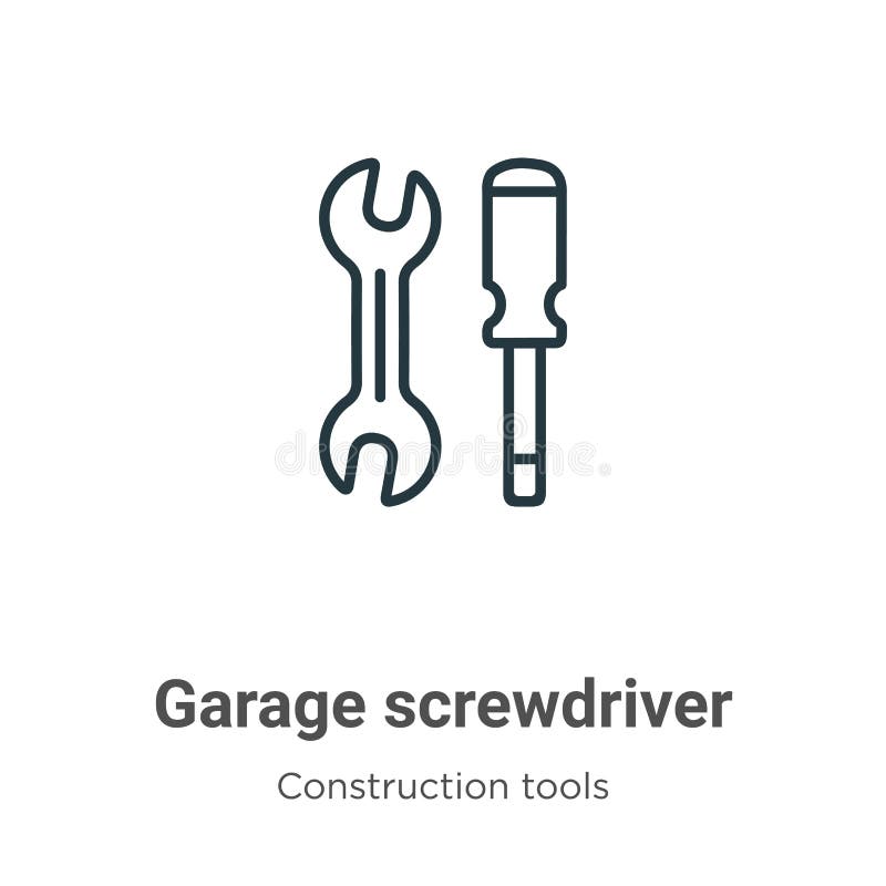 Garage Outline Vector Icon. Thin Line Black Garage Icon, Flat Vector ...