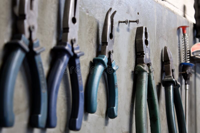 Garage tools stock image. Image of industrial, hammer - 87741977