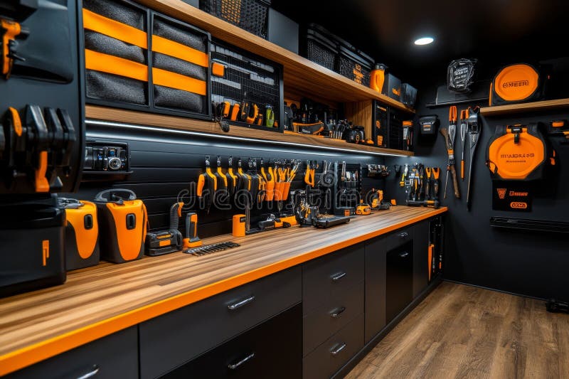 Garage Workshop Organization is Depicted in a Minimalist Design that ...