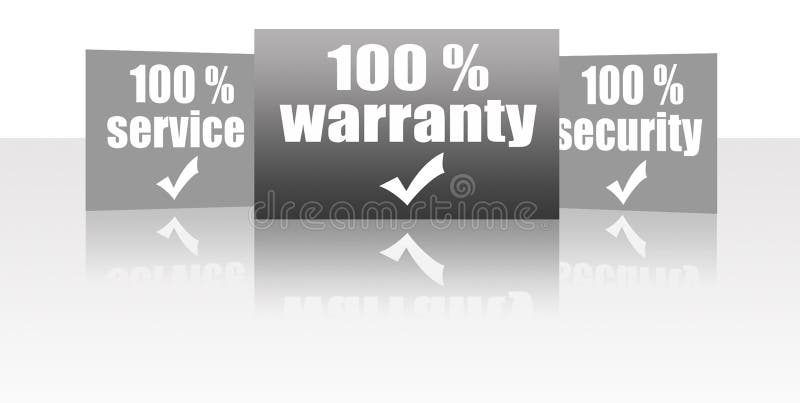 Garantie, Service, Sicherheit Stock Abbildung - Illustration von ...