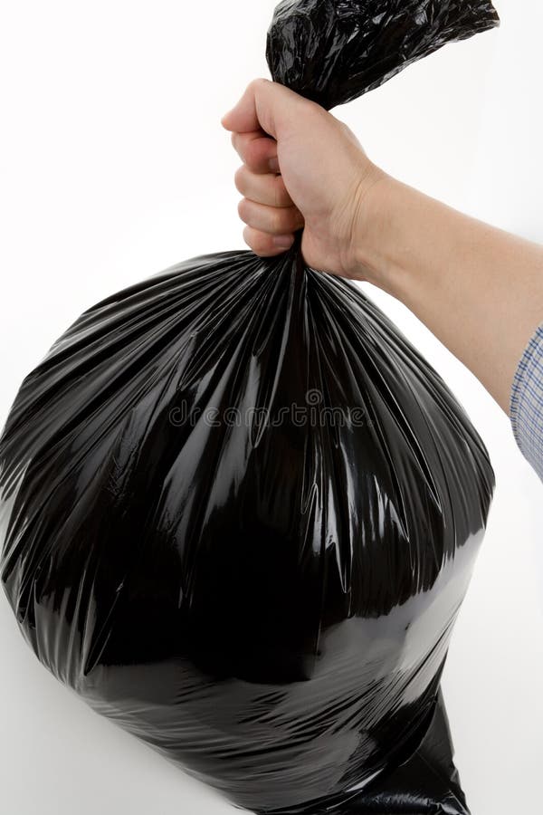 Garbage Bag stock photo. Image of garbage, hand, white - 78439734