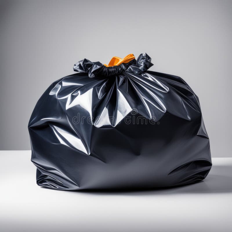 Garbage Bag Ready for Disposal on a Clean Background Stock Photo ...