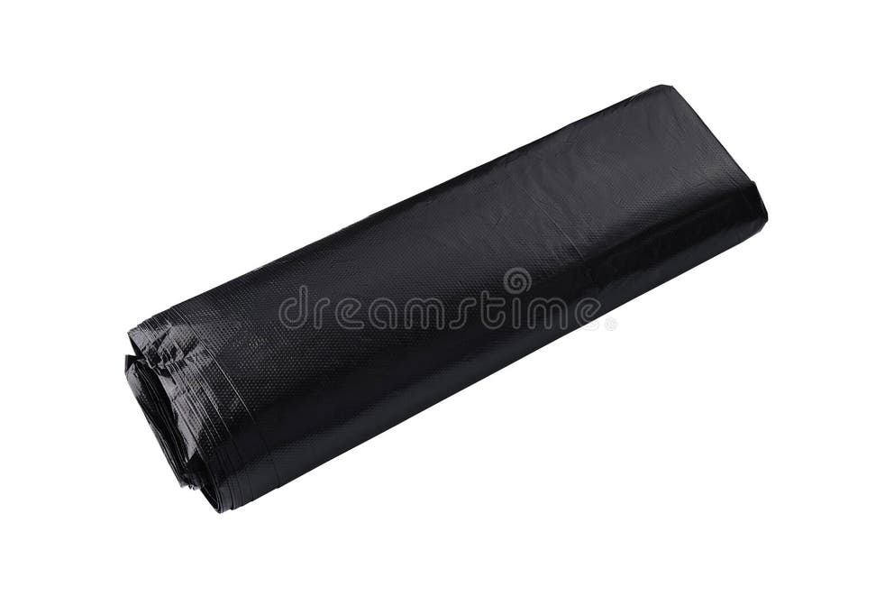 Garbage Bag Roll Isolated. Trash Package Stock Photo - Image of ...