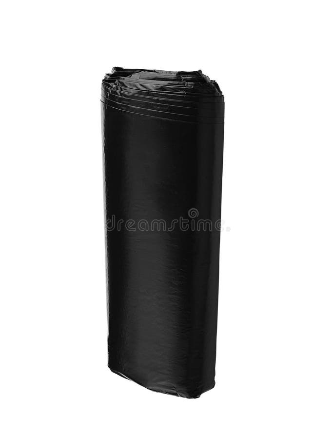 Garbage Bag Roll Isolated. Trash Package Stock Image - Image of dustbin ...