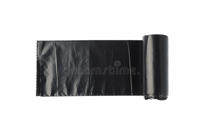 Garbage Bag Roll stock photo. Image of package, isolated - 254414170