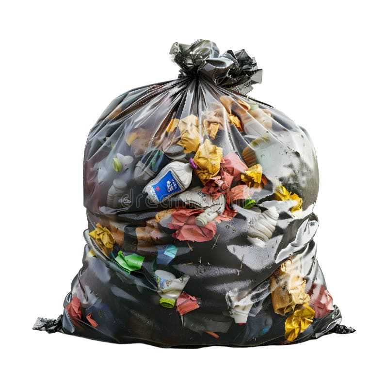 Garbage Bag on Transparent Background - Ai Generated Stock Illustration ...