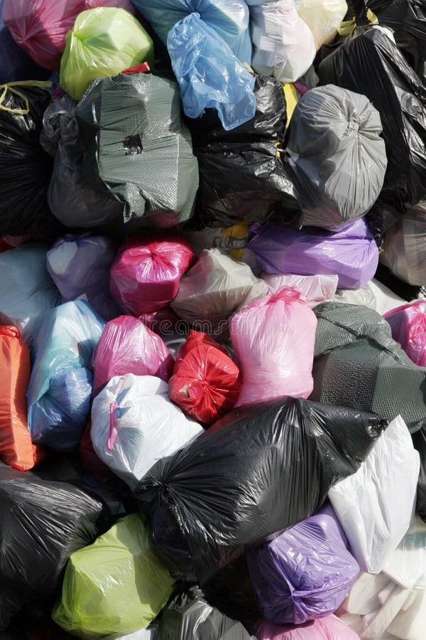 Garbage Bags stock image. Image of colorful, environmental - 7093041