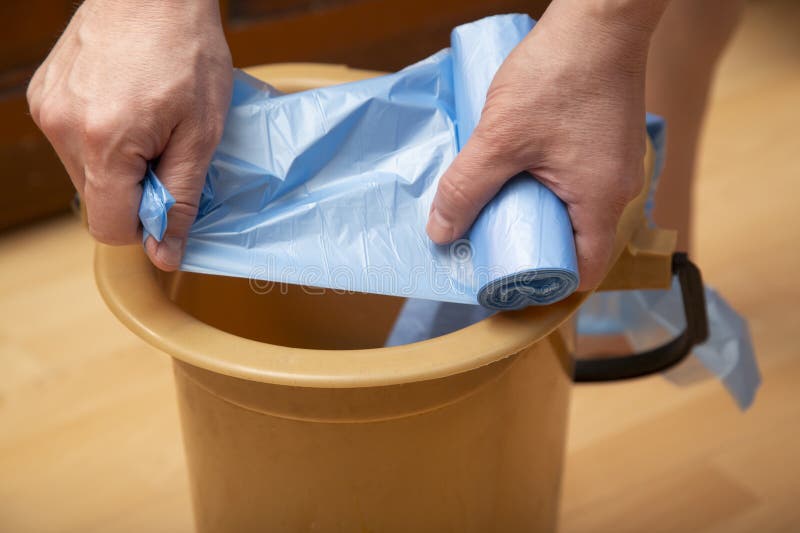 Garbage Bags for Household Waste. Using Trash Bags for the Trash Can ...