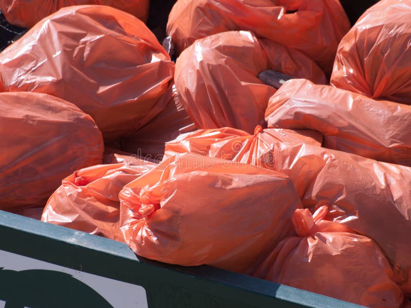 Garbage bags stock photo. Image of material, dumpster - 255962564