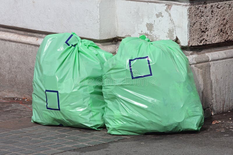 Garbage Bags stock image. Image of environment, garbage - 68817973