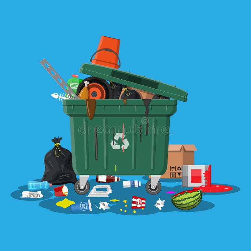 Household Box Overflowing Stock Illustrations – 34 Household Box ...