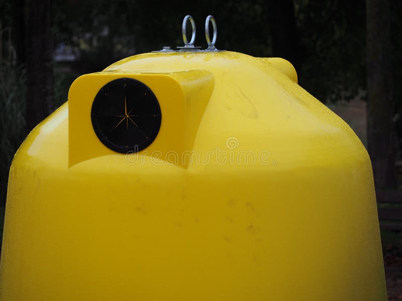 Garbage Bin on the Street for Recycling. Recycling and Ecology Concept ...