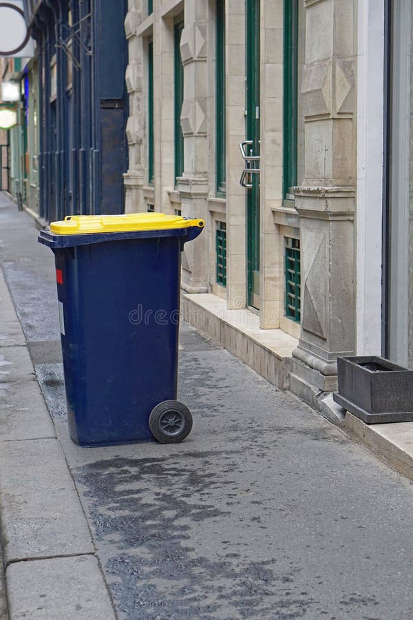 Garbage bin stock image. Image of street, garbage, pavement - 86818743