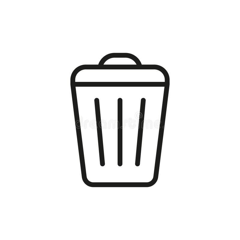 Garbage Can Icon Vector Design Templates Simple and Modern Stock Vector ...