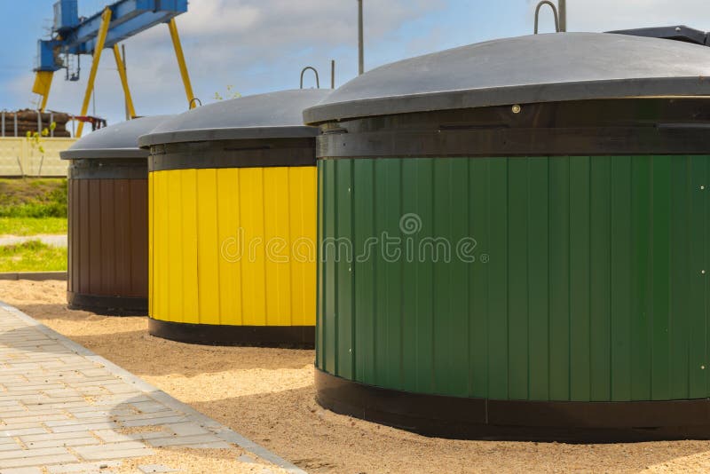 A Garbage Can for Underground Storage of Waste. Household Garbage and ...