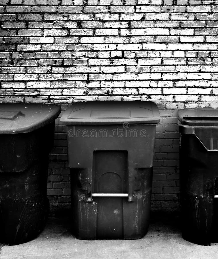 Garbage Cans stock photo. Image of trash, dirty, cans - 20305218