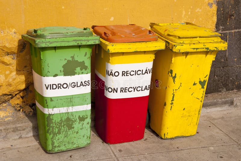 Garbage Cans stock photo. Image of refuse, cans, city - 37526218