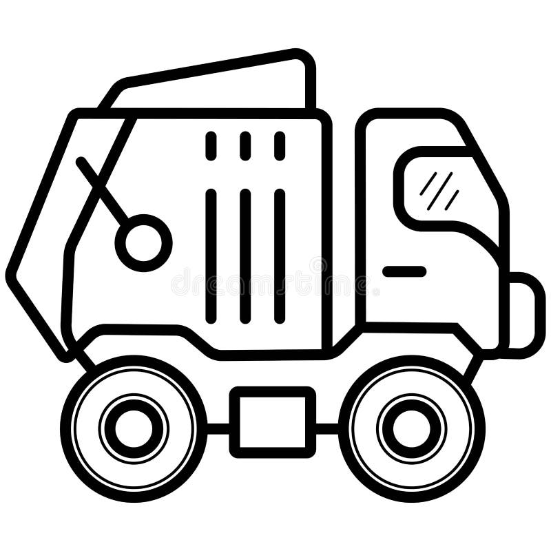 Garbage Car Recycle Icon Vector Stock Illustration - Illustration of ...