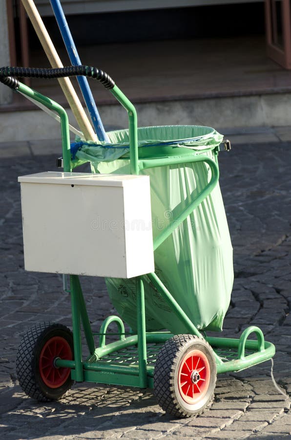 Garbage cart stock photo. Image of municipal, ecology - 19440586