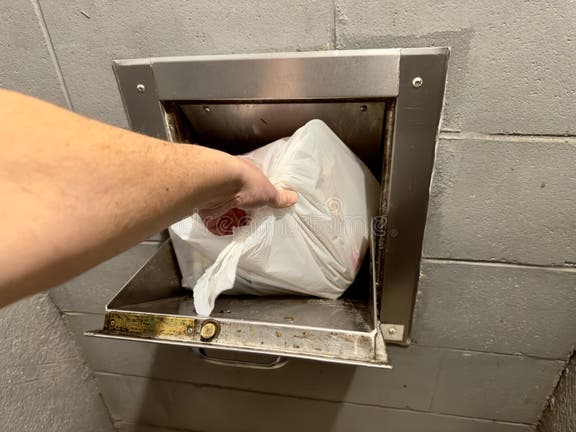 Garbage Chute Built into the Wall Stock Photo - Image of refuse ...