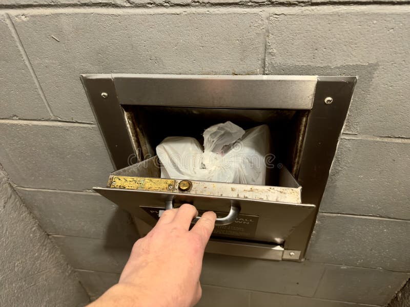 Garbage Chute Built into the Wall Stock Image - Image of hygiene ...