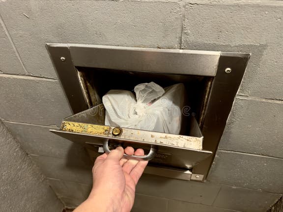 Garbage Chute Built into the Wall Stock Photo - Image of waste, garbage ...