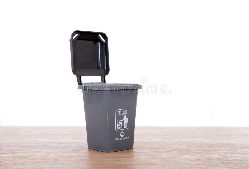 Garbage Classification Blue Recyclable Garbage Bin Model Stock Photo ...