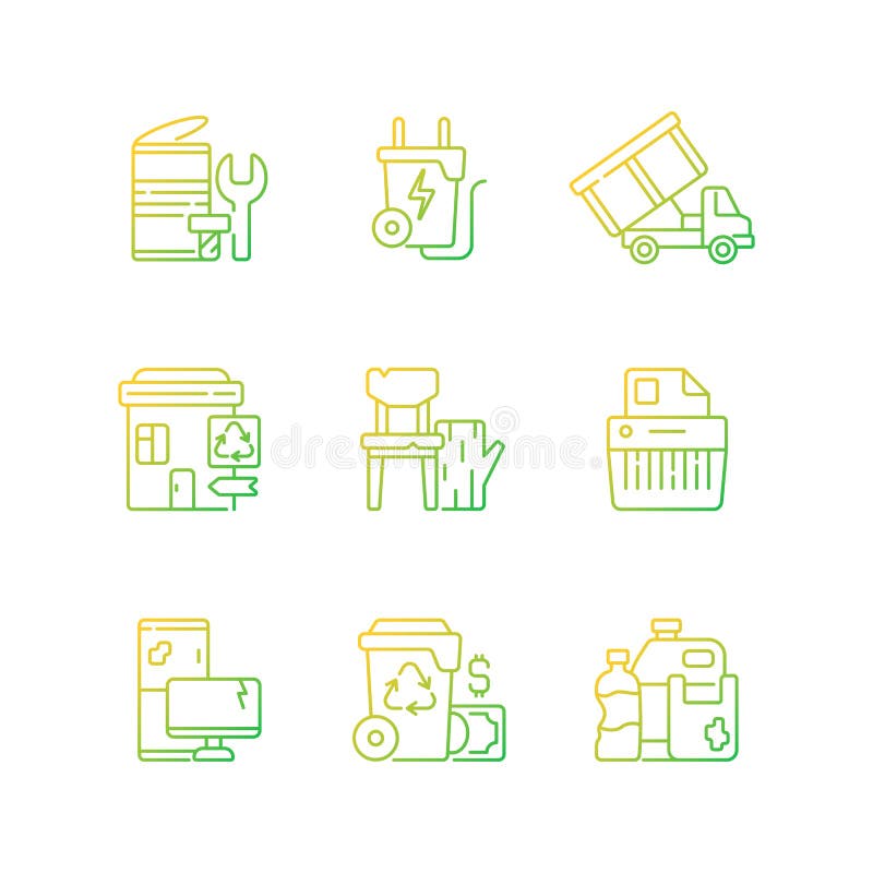 Garbage Collection RGB Color Icon Stock Vector - Illustration of ...