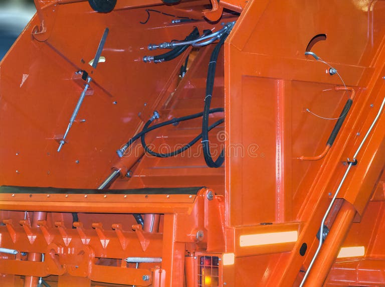 Garbage collection machine stock image. Image of loading - 109405109