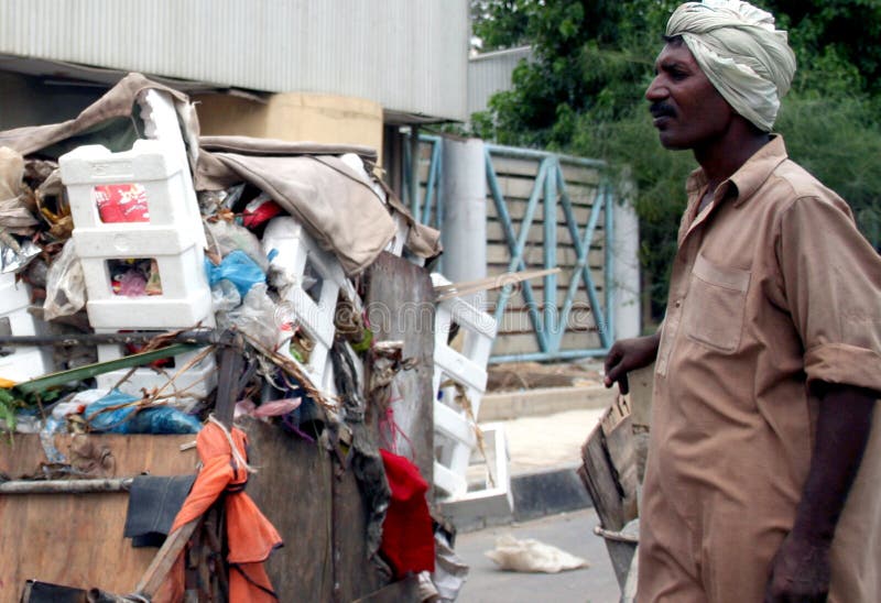 Garbage Collector editorial stock photo. Image of clean - 21084638