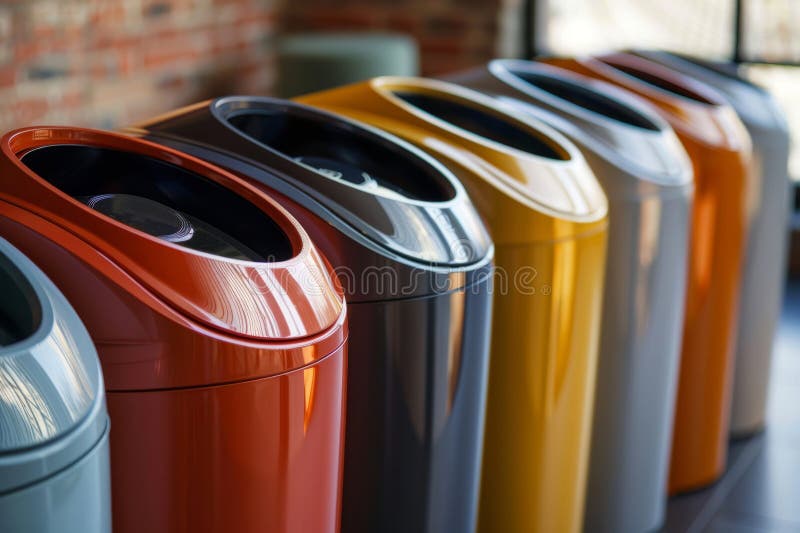 Garbage in Colored Garbage Containers, Concept of Waste Sorting and ...