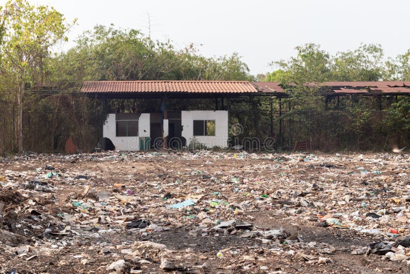 Garbage in Construction Site after Destroy Building Stock Photo - Image ...