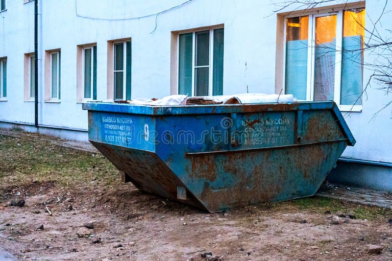 Construction Waste Thrown on the Road Editorial Image - Image of ...