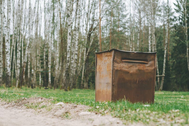Rusty trash stock image. Image of aluminum, ecology, rusty - 49025253