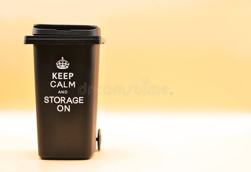 Garbage Container Keep Calm Storage Write Stock Photos - Free & Royalty ...