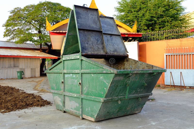 Garbage Container. stock photo. Image of empty, disposal - 91161964