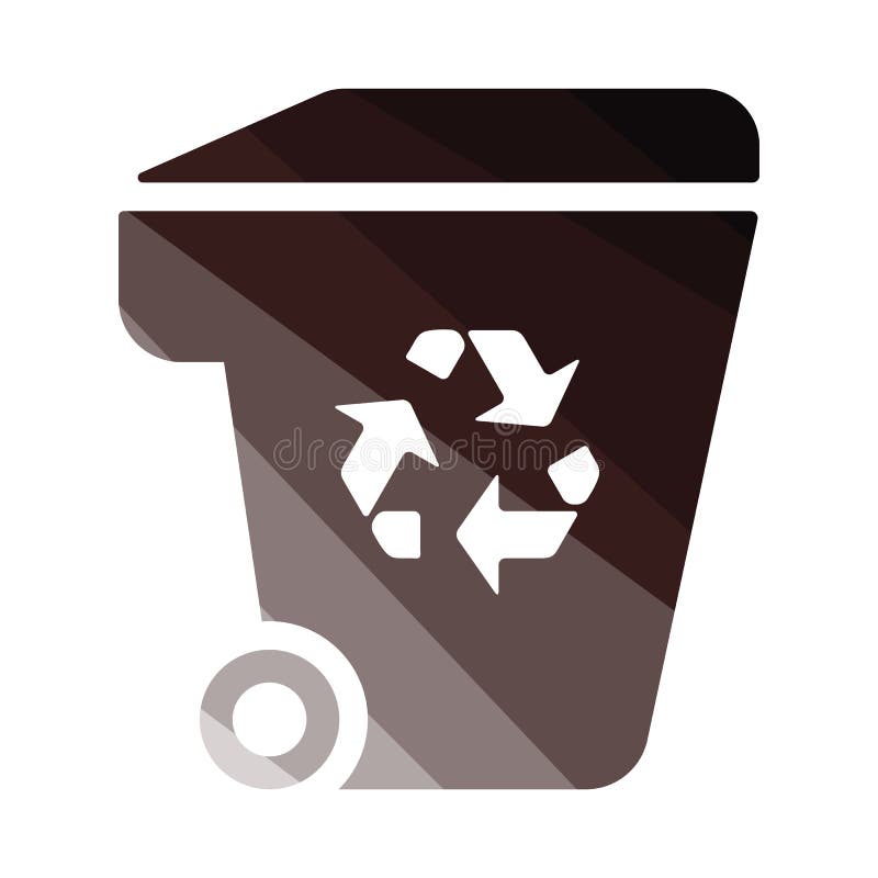 Container or Recycle Bins for Paper, Plastic, Glass and General Trash ...