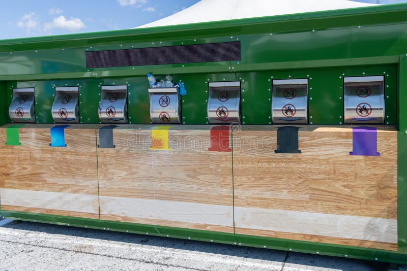 Garbage Container for Recycling Garbage and Waste. Environment Care ...