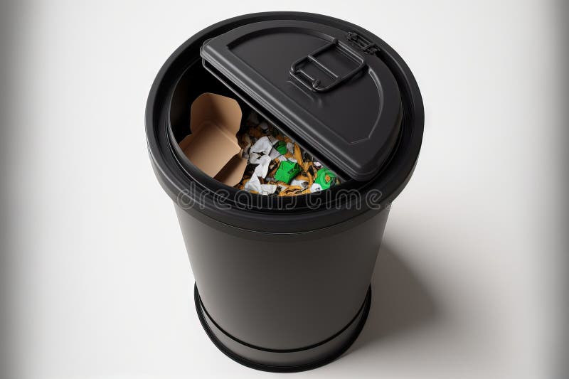 Container Garbage Top View Stock Illustrations – 199 Container Garbage ...