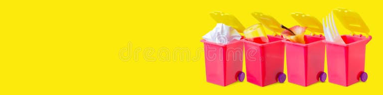 Garbage Containers with Different Types of Waste. the Concept of ...