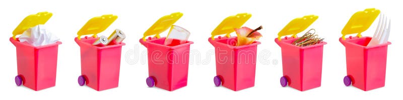 Garbage Containers with Different Types of Waste. the Concept of ...