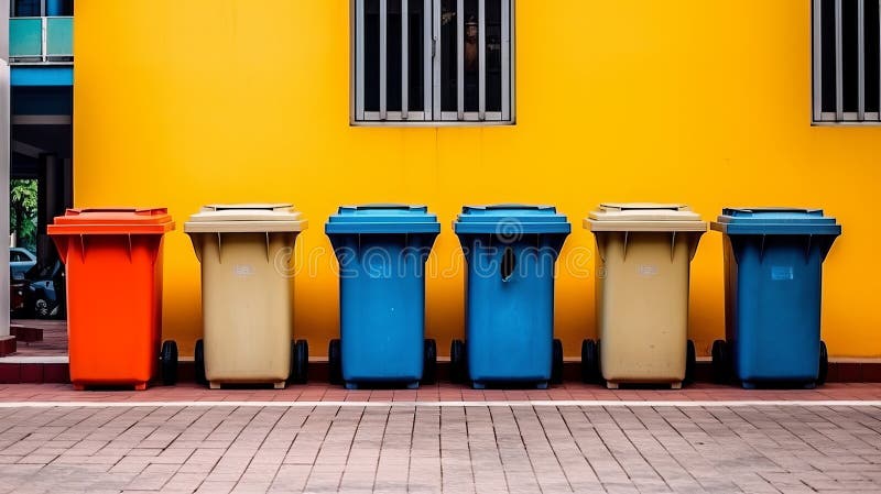 Garbage Containers for Disposal and Recycling of Waste in Different ...
