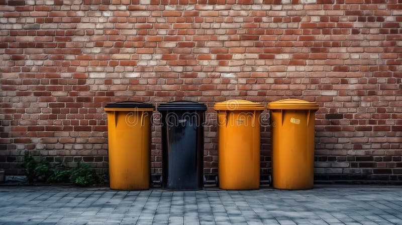 Garbage Containers for Disposal and Recycling of Waste in Different ...