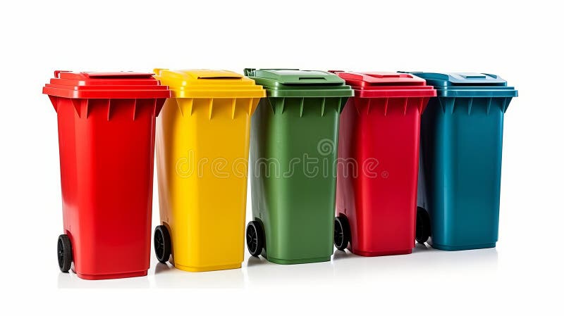 Garbage Containers for Disposal and Recycling of Waste in Different ...