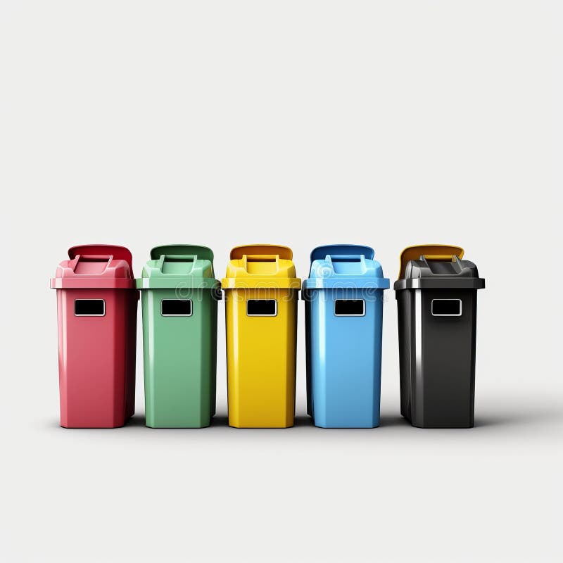 Garbage Containers for Disposal and Recycling of Waste in Different ...