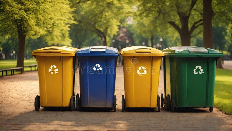 Garbage Containers Located in the Park are Designed for Separate Waste ... Garbage Containers Located in the Park are Designed for Separate Waste ...