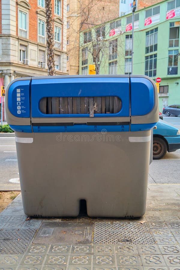 Garbage Containers for Separate Garbage Stock Photo - Image of plastic ...