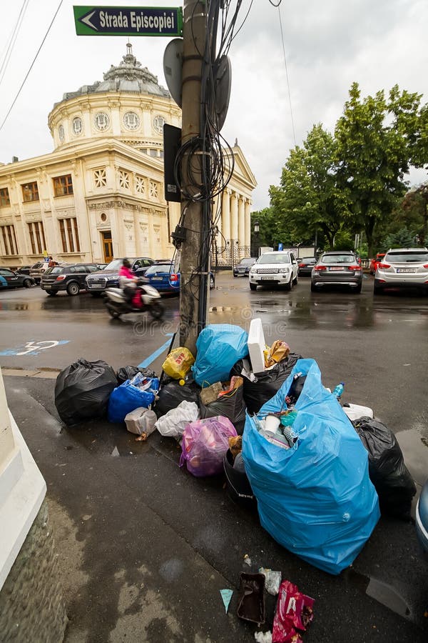Garbage Crisis in Sector 1 - Bucharest Editorial Stock Photo - Image of ...